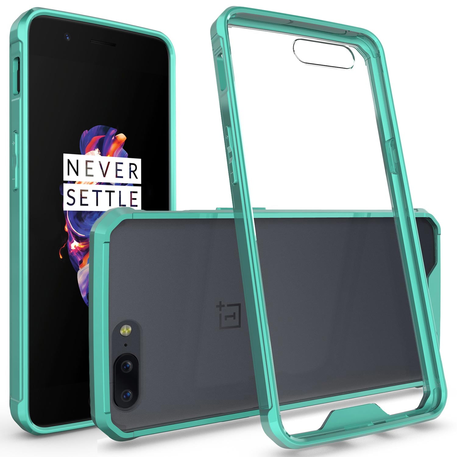 CoverON OnePlus 5 Case, ClearGuard Series Clear Hard Phone Cover ...