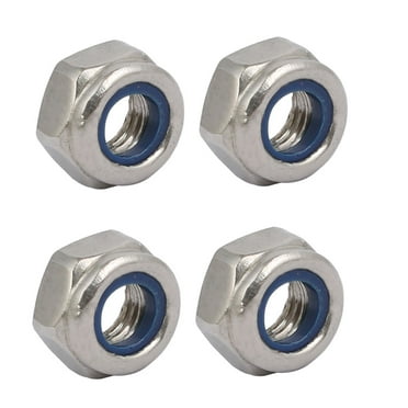 1/4-20 Serrated Flange Hex Lock Nuts 304 Stainless Steel 10 Pcs ...