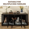 Timechee Dog Crate Furniture Indoor - Wooden Dog Kennel with Room ...