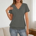 XIYON Womens Tshirt Classic Short Sleeve Tee Shirts V Neck Soft ...