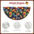 Bogiau Colorful Pineapples1 Pattern Christmas Tree Skirt with Ties ...