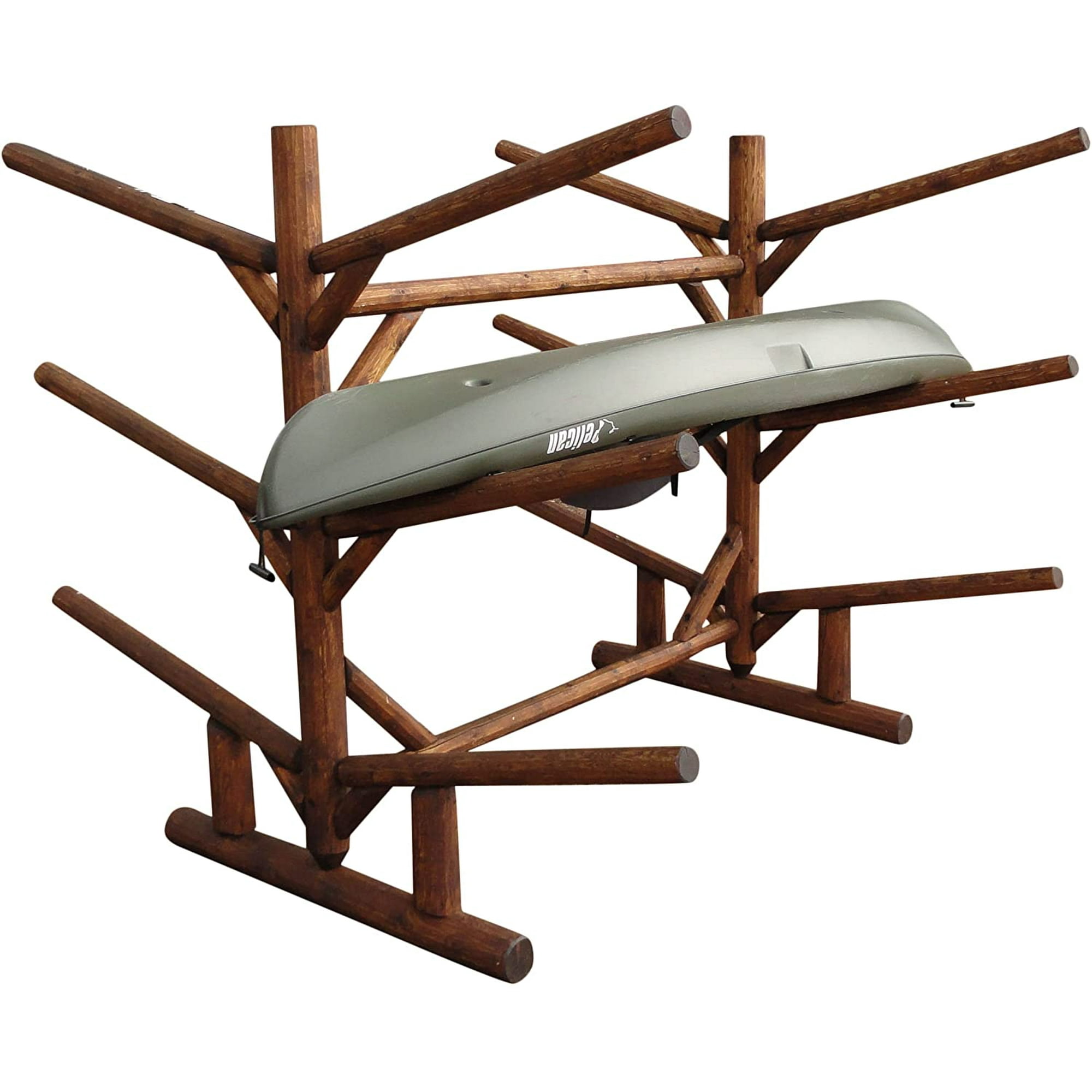 Click here for Hitch Exclusives 6-Place Log Kayak Rack Canyon Bro... prices