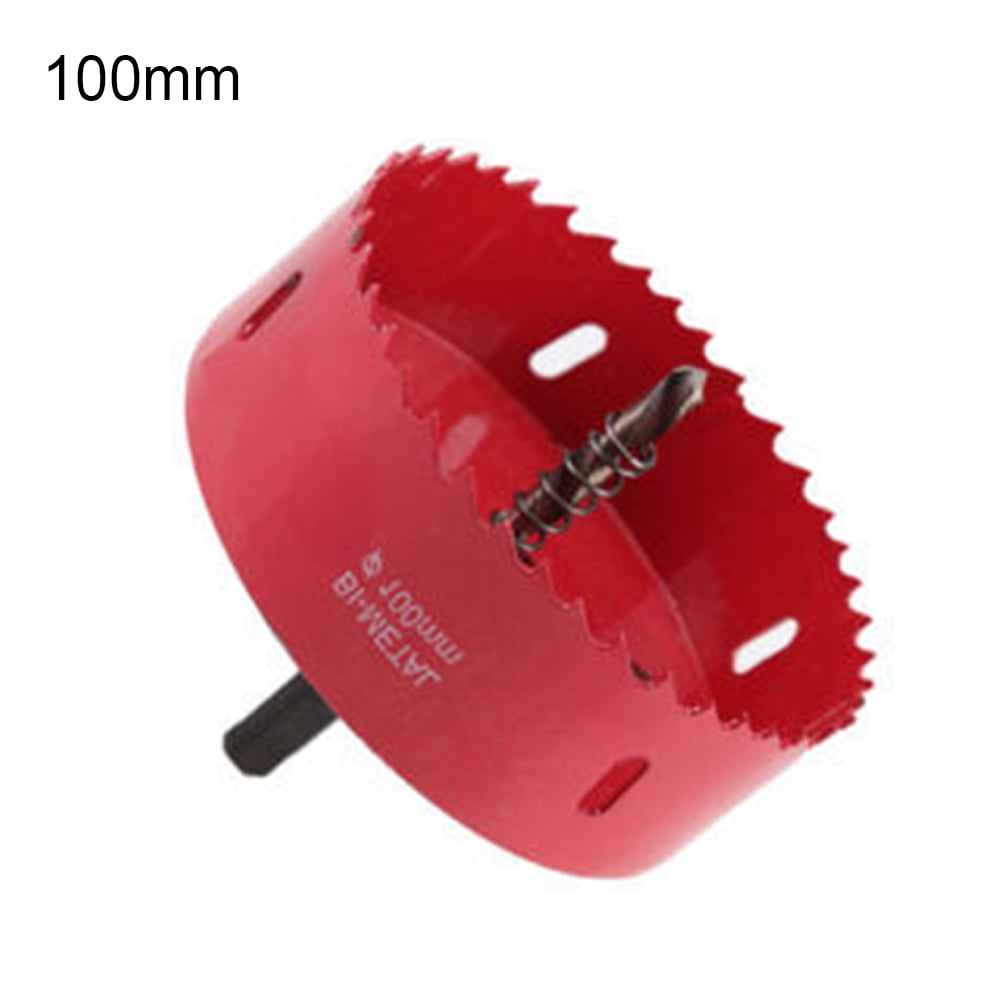 Iron Plate Hole Opener, 60/65/80/100mm Red Metal Wood Hole Saws Drill ...