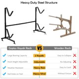 Costway Heavy Duty Freestanding Dual Storage Kayak Canoe Rack Stand for ...