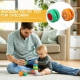 2 Pcs Wooden Yo-yo Toys Finger Yo-Yo Toy Responsive Yoyo Ball Bearing ...
