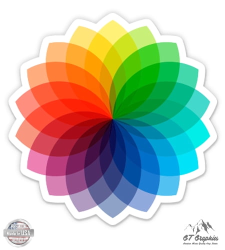 Color Wheel - 12" Vinyl Sticker Waterproof Decal - Walmart.com