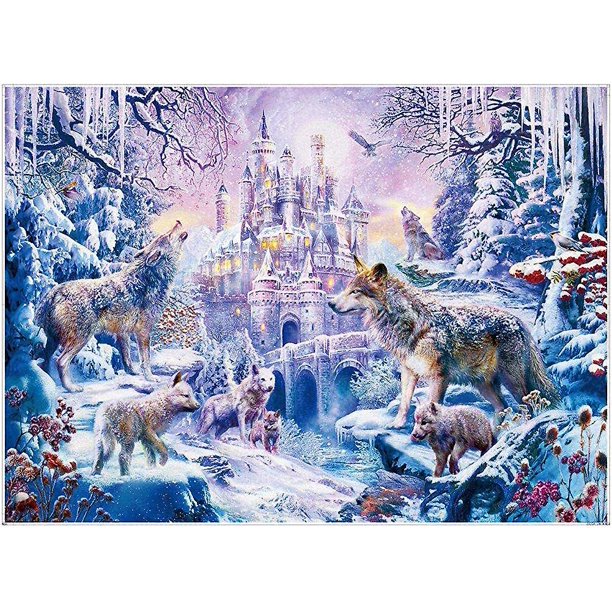 Winter Puzzle 1000 Pieces, Puzzle 1000 Pieces Wolves, Adult Puzzle ...
