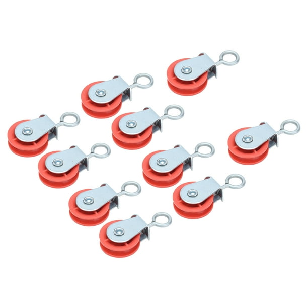 Domqga Fixed Pulley,10pcs Waterline Fixed Pulley Medium Metal Automatic ...