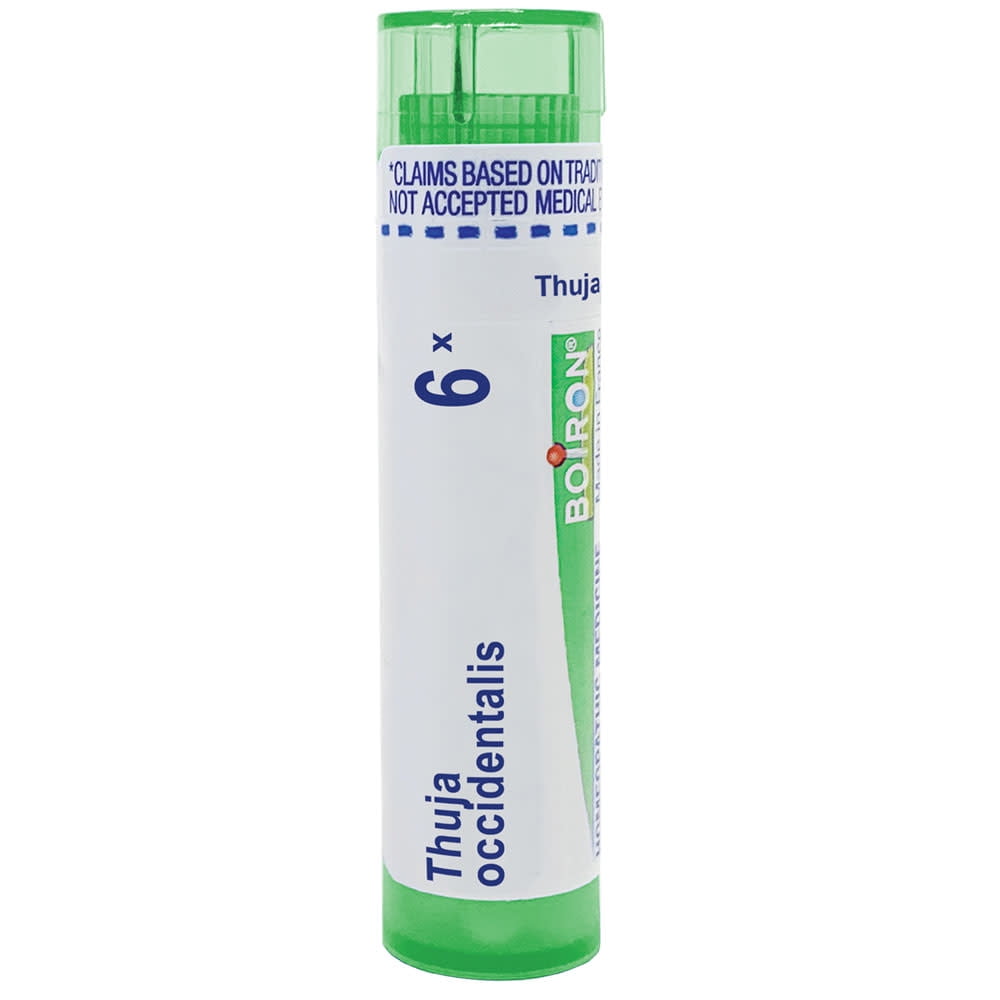 Boiron Thuja Occidentalis 6X, Homeopathic Medicine for Warts, 80 ...