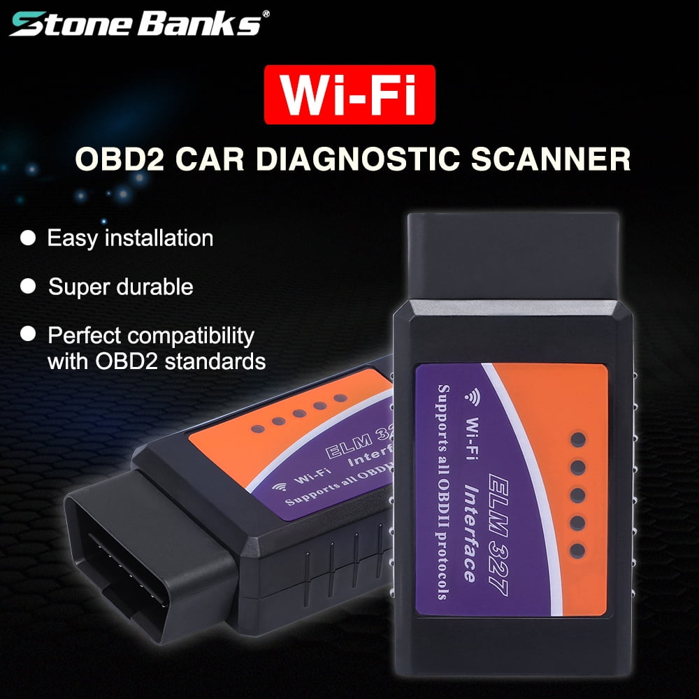 MOTORS Interface diagnostique PC android Iphone ELM 327 WIFI module ODB ...