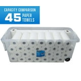 HART, 200 Quart Clear Storage Bin, Latching Rolling Storage Container ...
