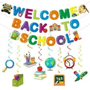Furvclv Welcome Back To School Banner 70 x 40 Inch First Day School ...