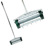 Gymax 18-inch Garden Grass Aerator, Lawn Rolling Tool Machine with ...