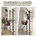 syedee Swedish Ladder Stall Bar, Wall-Mounted Gym for Home Fitness ...