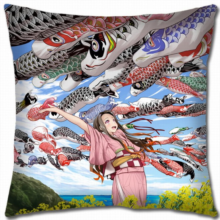 Nezuko with Dragon Kite - Demon Slayer 16.5" Decorative Pillow Case ...