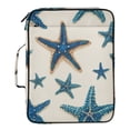 Blue Starfishes on Beige Background Accordion File Organizer Expanding ...