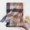 Classic Plaid Winter Scarf, 30x180cm Soft Lightweight Wrap, British ...
