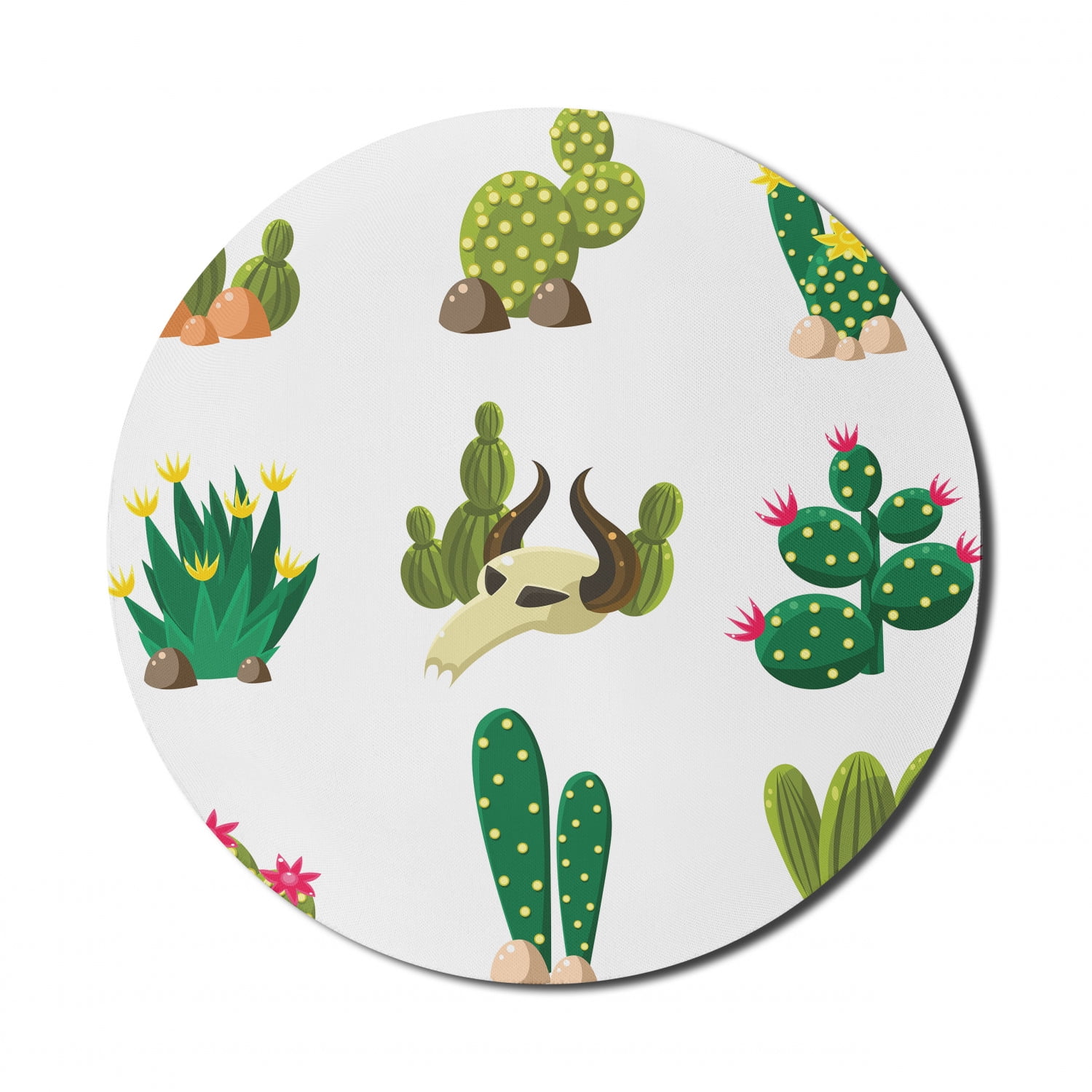 Cactus Mouse Pad for Computers, Mexican South Desert Animals Cacti ...