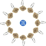 Popular Bath Spindle 12-Piece Shower Hooks, Gold, 9x6x9.5 Inches ...