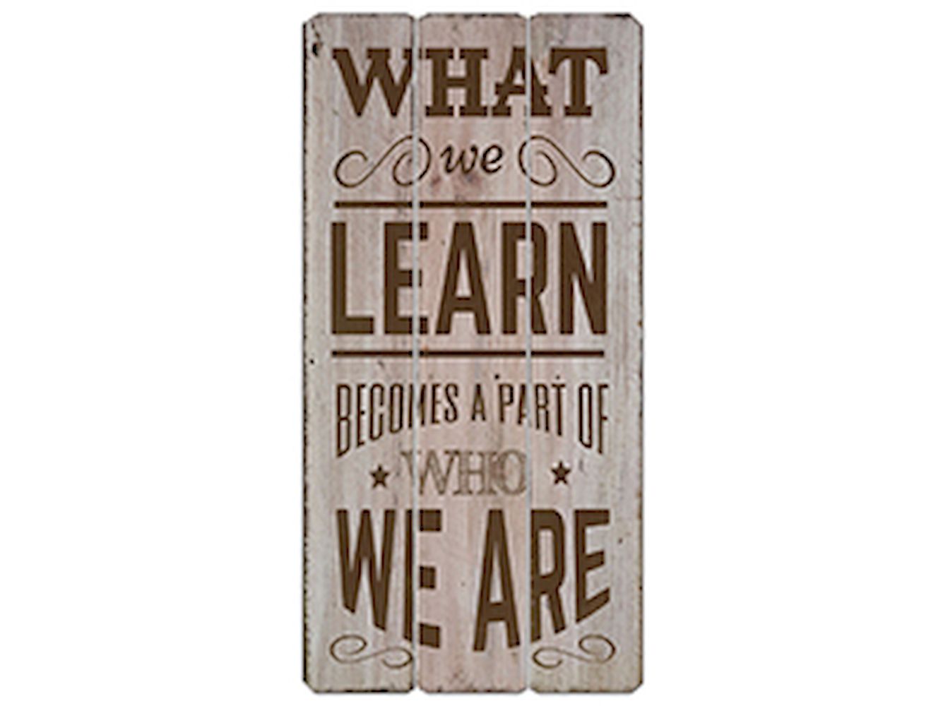 "What We Learn " Wooden Sign - Walmart.com