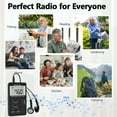 TSV Portable Digital Pocket Radio, Mini Personal Tuning Radio with 2 ...