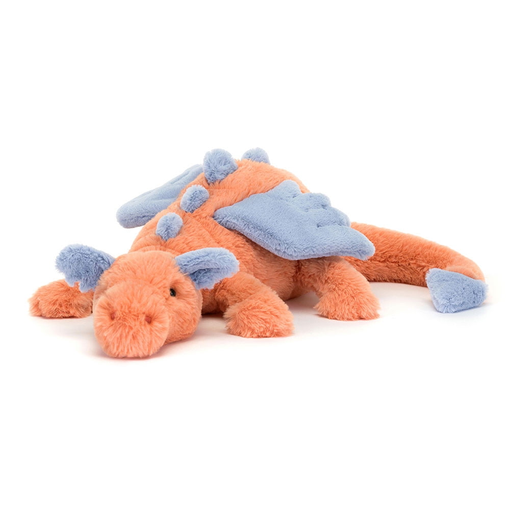 Jellycat Persimmon Dragon Soft Plushies Toys 20.1 Inch, Cuddly Persimmon Dragon Soft Stuffed ...