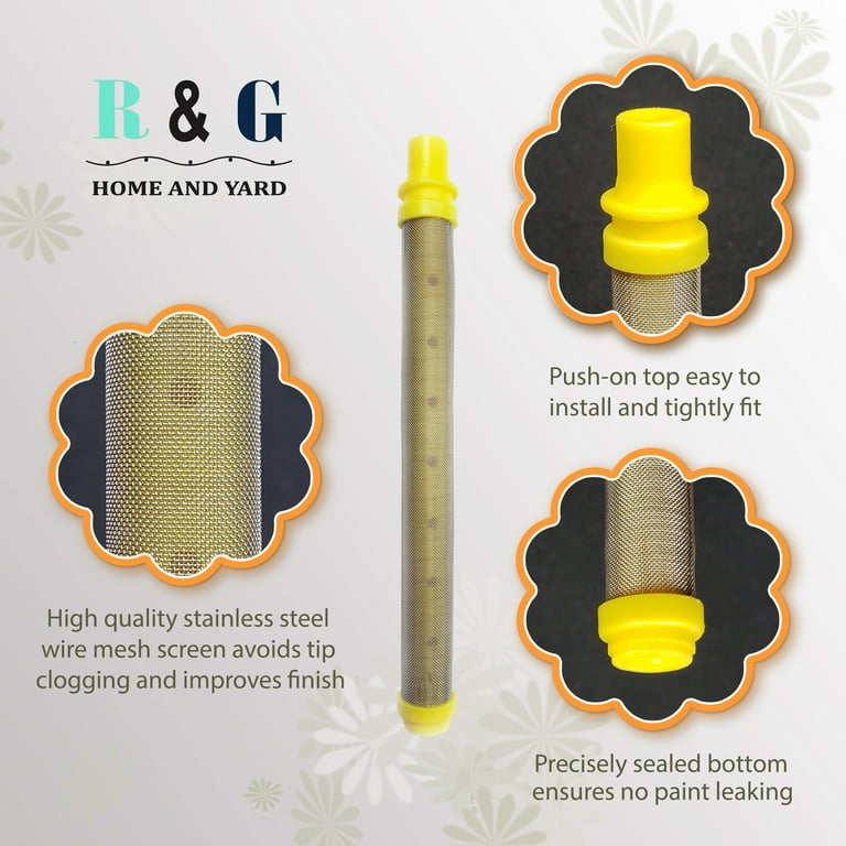 Airless Spray Filter 5 Pack Wagner Airless Gun Filters 100 Mesh - For ...