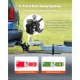 VEVOR Weight Distribution Hitch, 12000 lbs Max Towing & 1200 lbs Max ...