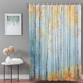 Bathroom Shower Curtain Vintage Watercolor Tree Trunk Waterproof Shower ...