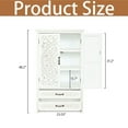 MIDOQIN 27'' Accent Cabinet, Wood Rustic Free Standing Buffet Cabinet ...