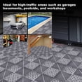 Big Floors Free-Flow Interlocking Garage Flooring Tiles, Non-Slip, Self ...