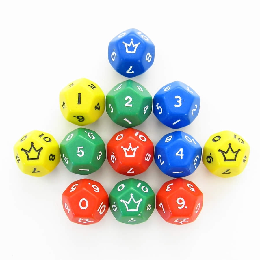 Assorted Jester Dice D12 Pack of 12 Koplow Games - Walmart.com
