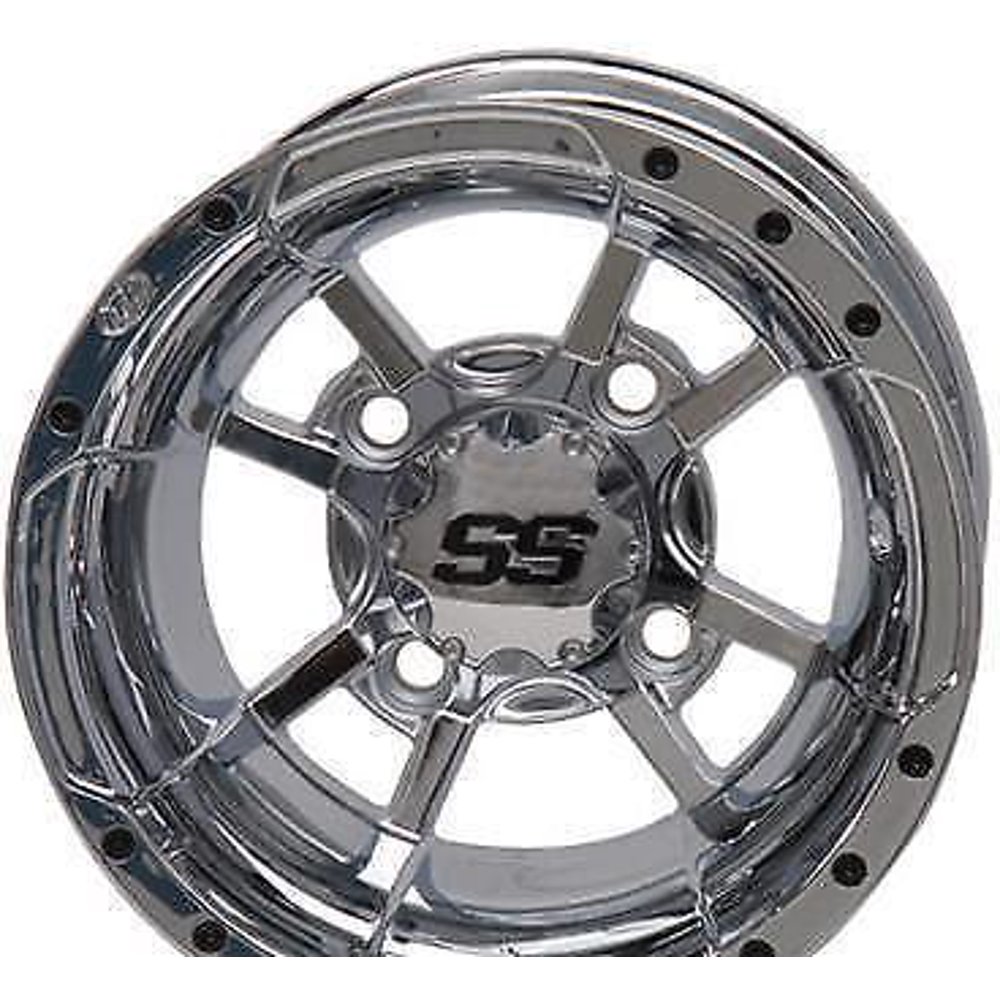 ITP SS112 Golf Cart Wheel, 14x6 - 3+3 Offset - 4/4 - Chrome - Walmart ...