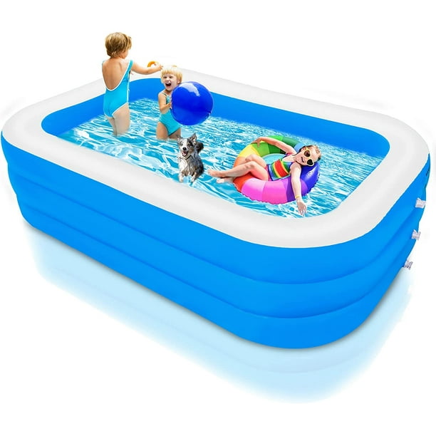 Inflatable Swimming Pool, Family Lounge Pool for Kids, Adult,Baby,Blow ...