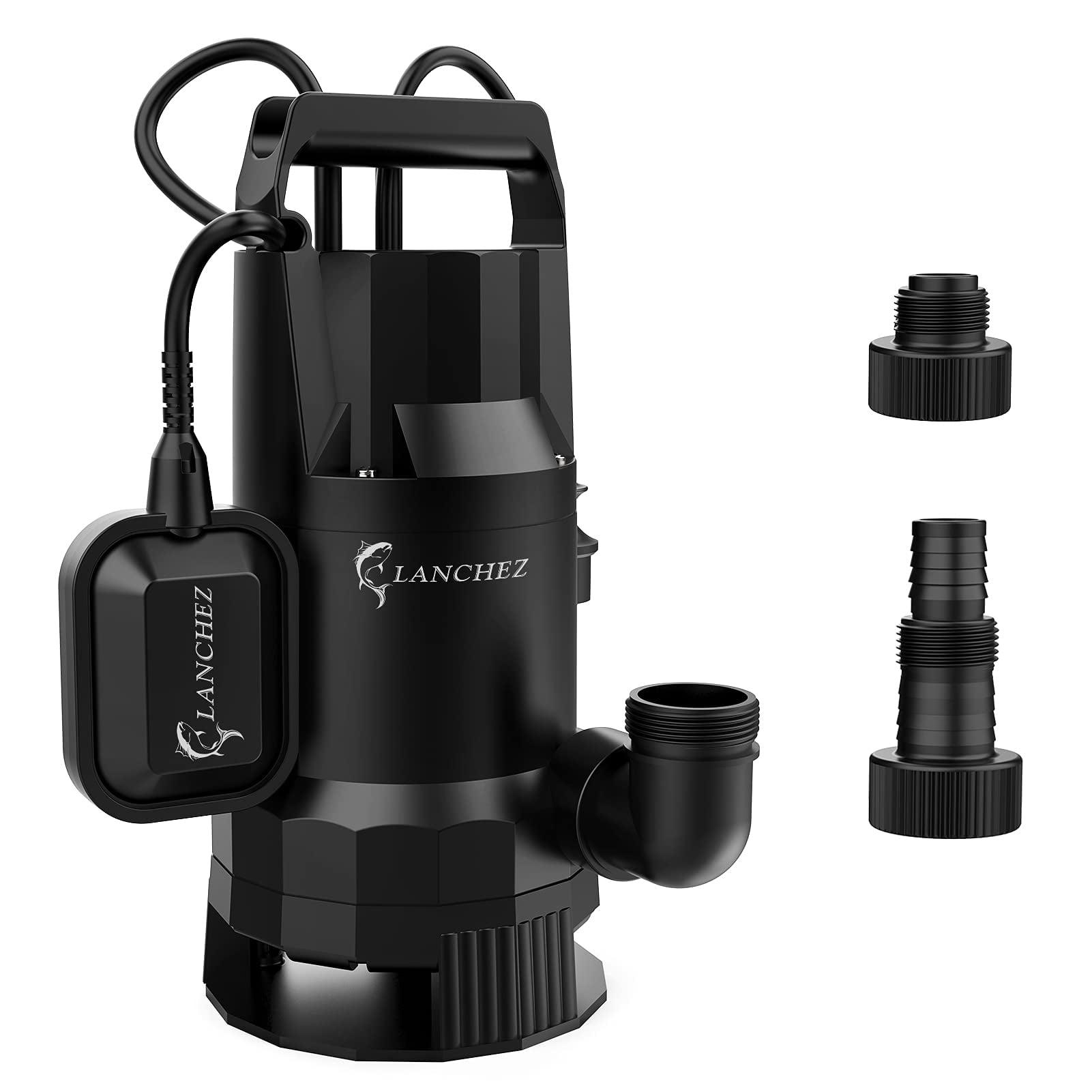 Lanchez 1.6 HP Submersible Sump Pump 4858GPH Clean & Dirty Water ...