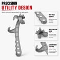 7-in-1 Aluminum Bung Wrench, 5 Gallon Bucket Opener, Heavy Duty Pail ...