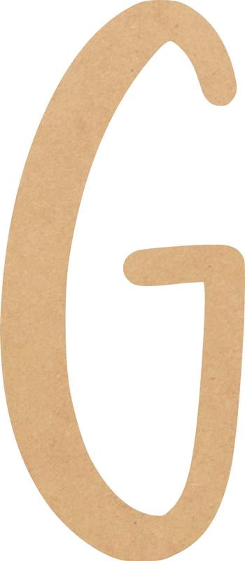 Blank MDF Letter 2'' Tall Hometown DIY G, Paintable Alphabet A-Z ...