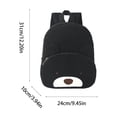 Bear Corduroy Backpack, Cute Cartoon Casual Backpack with Adjustable ...