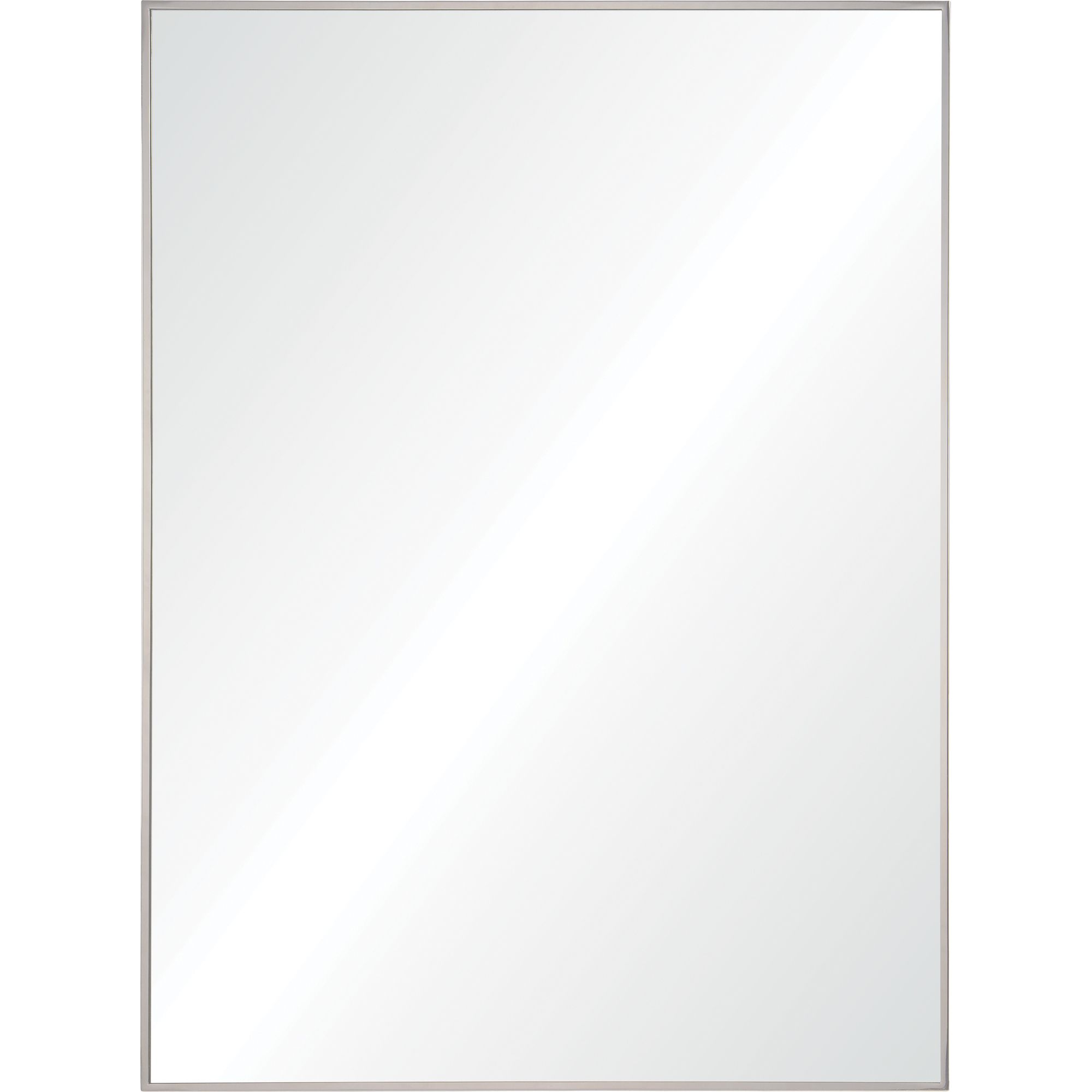 Signature Home Collection 40" Stainless Steel Framed Rectangular Wall ...
