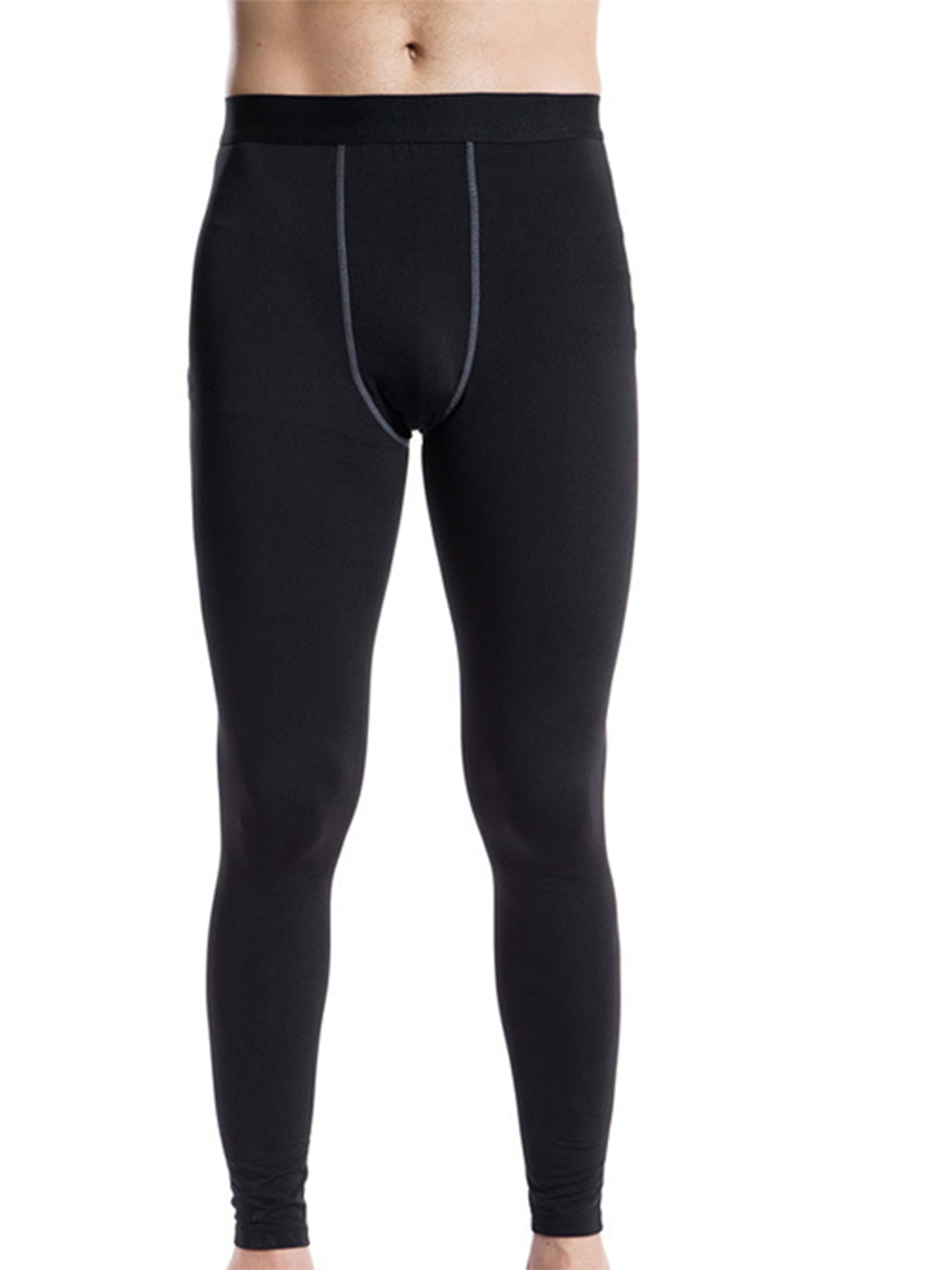 Niuer Men Compression Pants Elastic Waist Leggings Quick Dry Tights