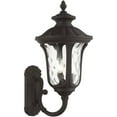 11 inch 3 Light Bronze Outdoor Wall Lantern Pendant Lighting Fixture ...