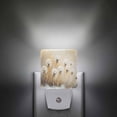White Dandelion Plant Plug-in LED Night Lights Spring Leaf Auto Dusk-to ...