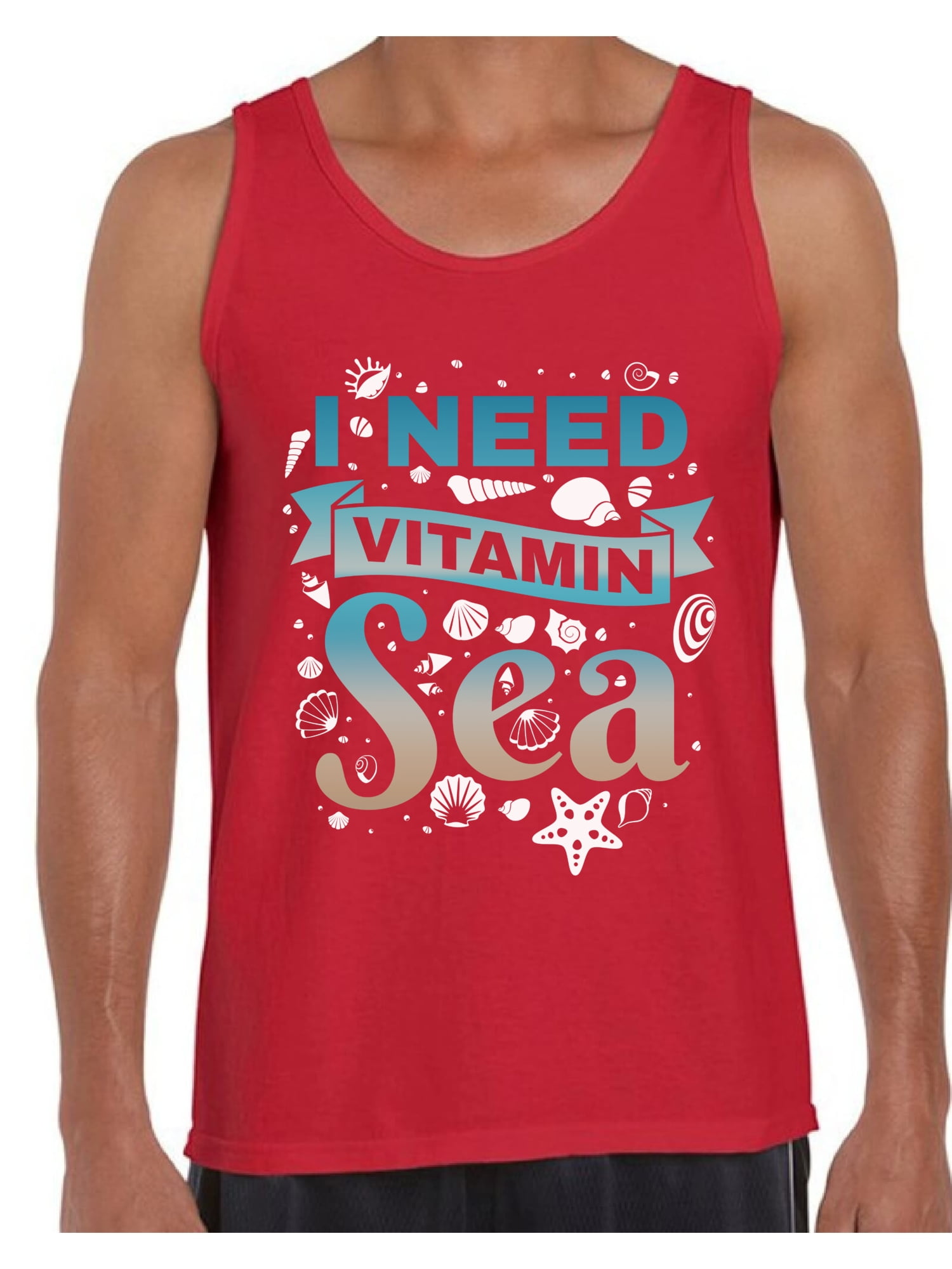 Awkward Styles I Need Vitamin Sea Tank Top for Men Beach Tank Top ...