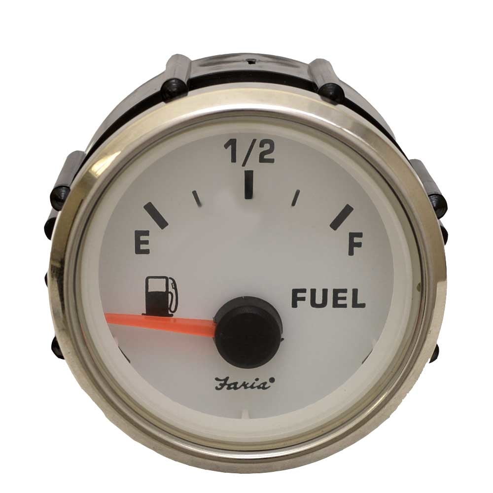 Faria Boat Fuel Gauge GP8129A | Stingray 2 Inch Silver White - Walmart.com
