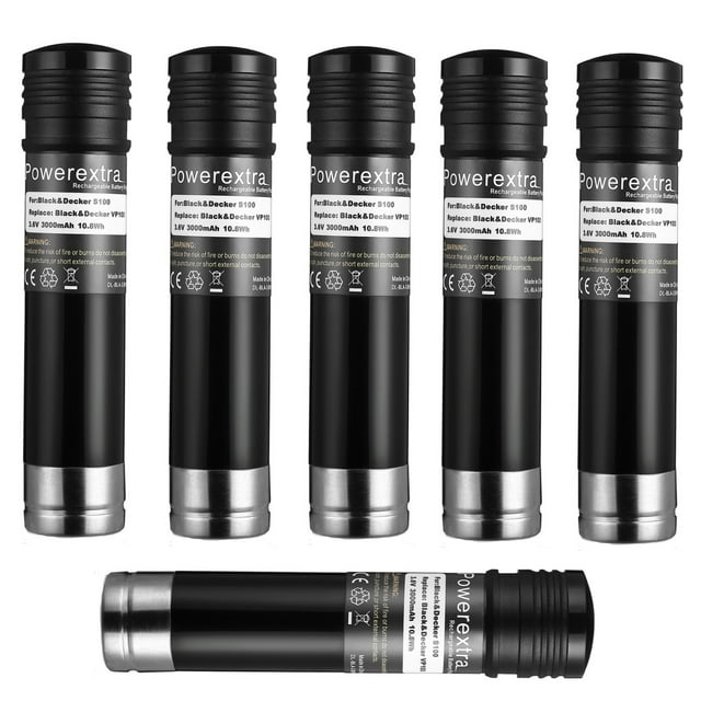 6 Pack 3000mAh 3.6V Batteries for Black & Decker VersaPak VP100 VP105 ...