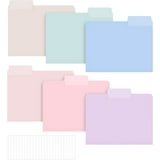Mr. Pen- Sturdy Office Supplies, 6 Pack Poly File Folders, 1/3 Cut Tab ...