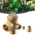 RANMEI G1/2 Air Compressor 3-Port Brass Male Threaded Check Valve ...