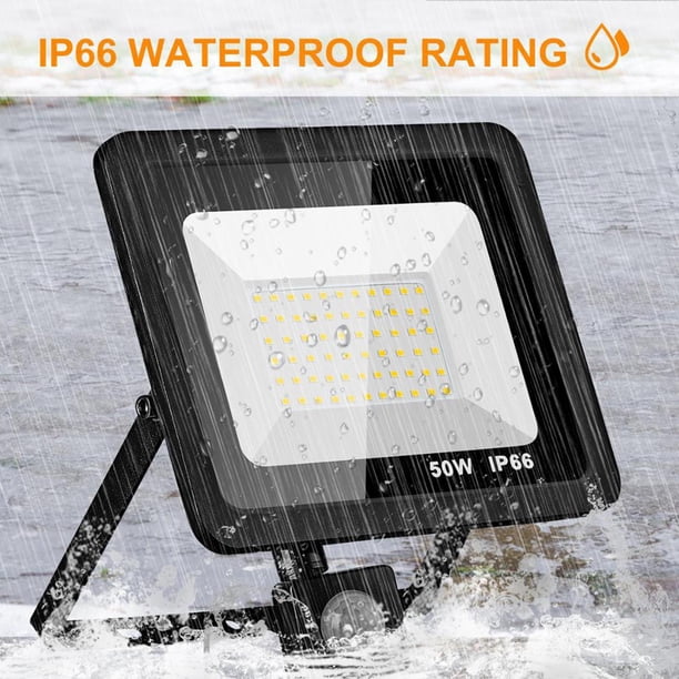 Reflector LED libre, Sensor de movimiento jardín impermeable seguridad ...