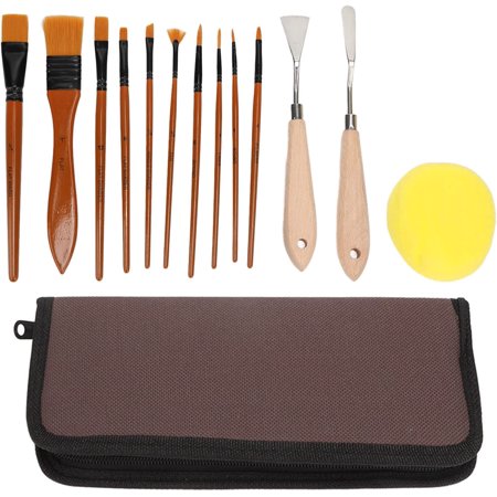 Oil Paint Brush Set Hand Tempered Ergonomic Handle Paint Brush Set with ...