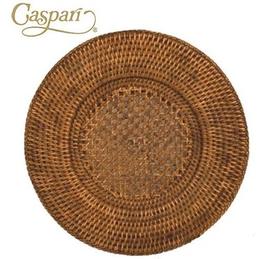 Better Homes & Gardens Light Brown Round Rattan Chargers Set of 4 ...